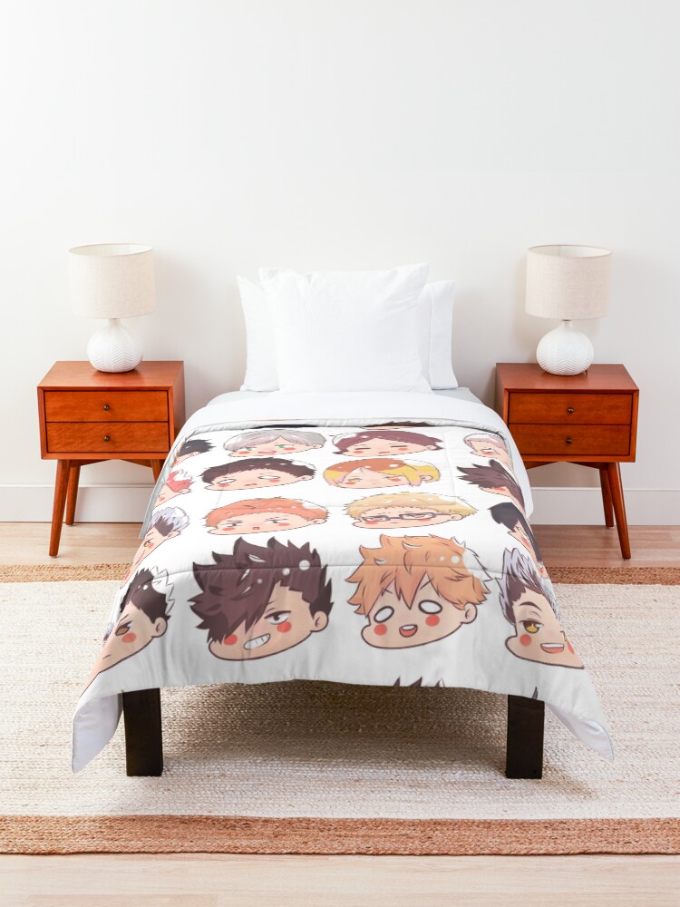 "Haikyuu chibi heads" Comforter for Sale by ChocoletoArt | Redbubble