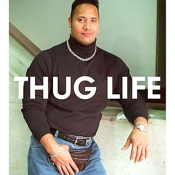 "Throwback Dwayne Johnson – Thug Life" Photographic Print for Sale by ...