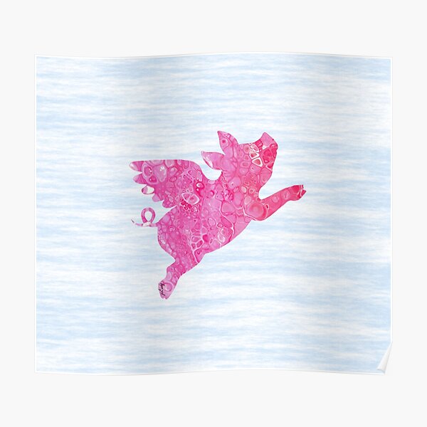 "Flying Pig, When Pigs Fly, Love Pigs, " Poster for Sale by jnhazel ...