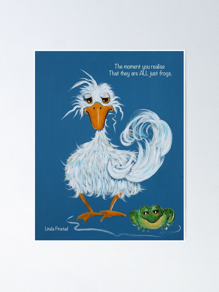 "Just Frogs" Poster for Sale by lindaFinstad | Redbubble