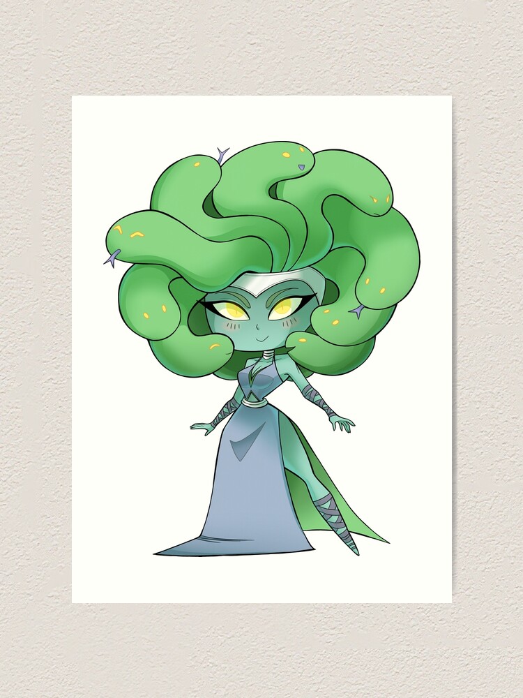 "Lady Medusa - Cute D&D Adventures" Art Print for Sale by kickgirl ...