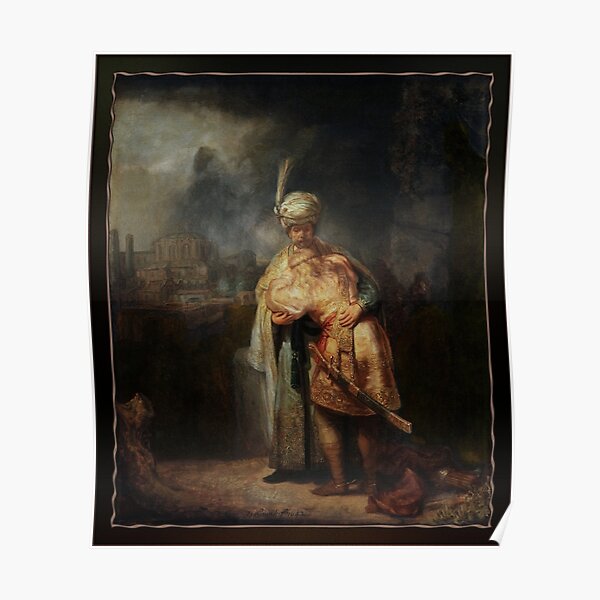 "David and Jonathan by Rembrandt van Rijn" Poster for Sale by xzendor7 ...