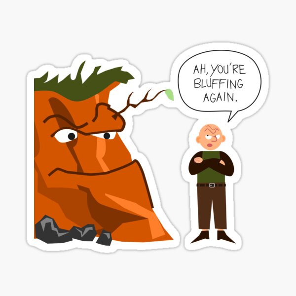 Bluffing Stickers | Redbubble