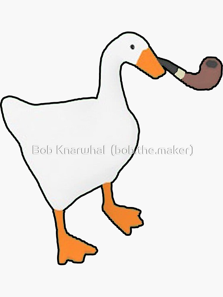 "Untitled Goose" Sticker for Sale by bobknarwhal | Redbubble