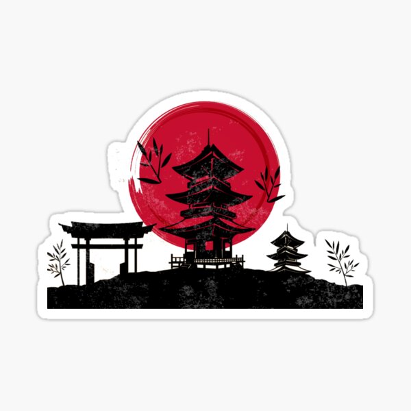 "Japanese house" Sticker for Sale by dariodigital | Redbubble