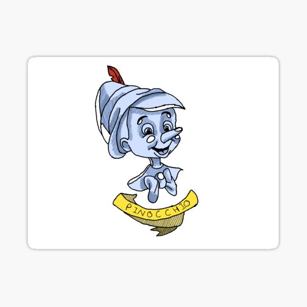 "Pinocchio" Sticker by Katoir800 | Redbubble
