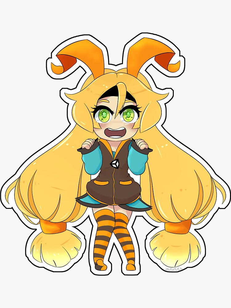 "Unity Chan Excited" Sticker for Sale by D33Force | Redbubble