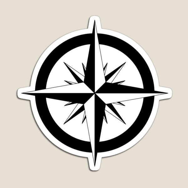 "Compass-compass rose" Magnet by Gatae | Redbubble