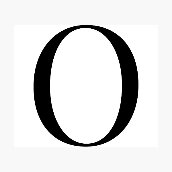 "Letter O" Photographic Print for Sale by Marwa Sharafeldin | Redbubble
