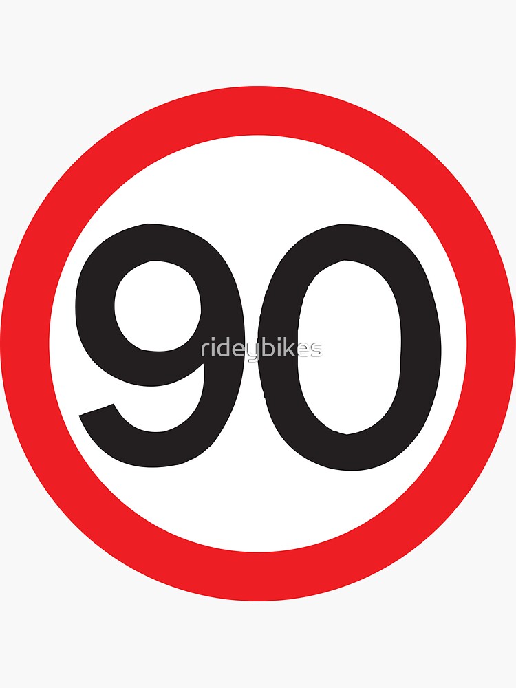 "90 Max Speed" Sticker for Sale by rideybikes | Redbubble