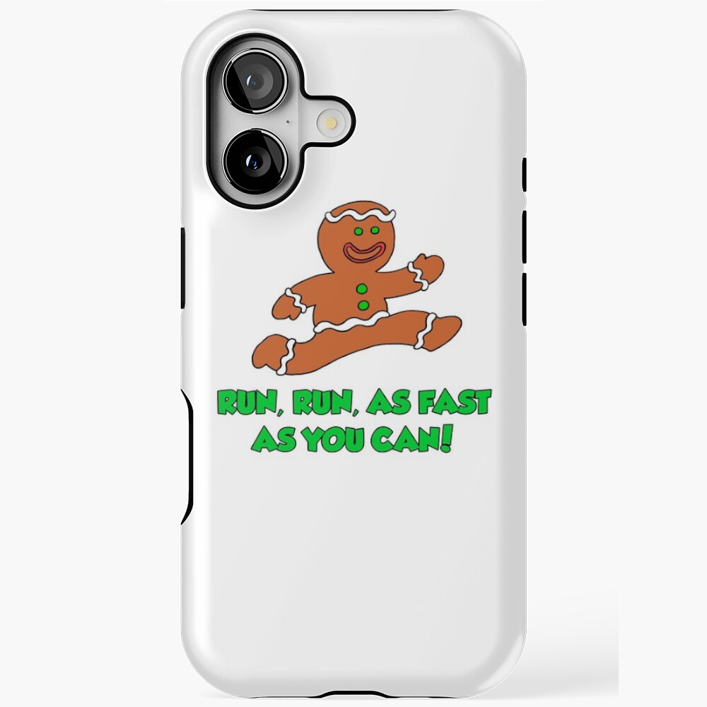 "Run Run Fast As You Can Gingerbread Man Cartoon" Sticker for Sale by ...