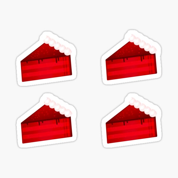 "Red Velvet Cake" Sticker for Sale by CitrusArt | Redbubble