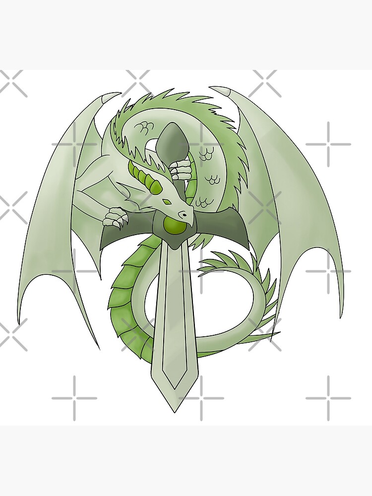 "Peridot Sword Dragon" Poster for Sale by BiscuitSnack | Redbubble