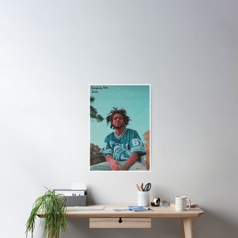 "J. Cole (Writing/Border)" Poster by Comfortize | Redbubble