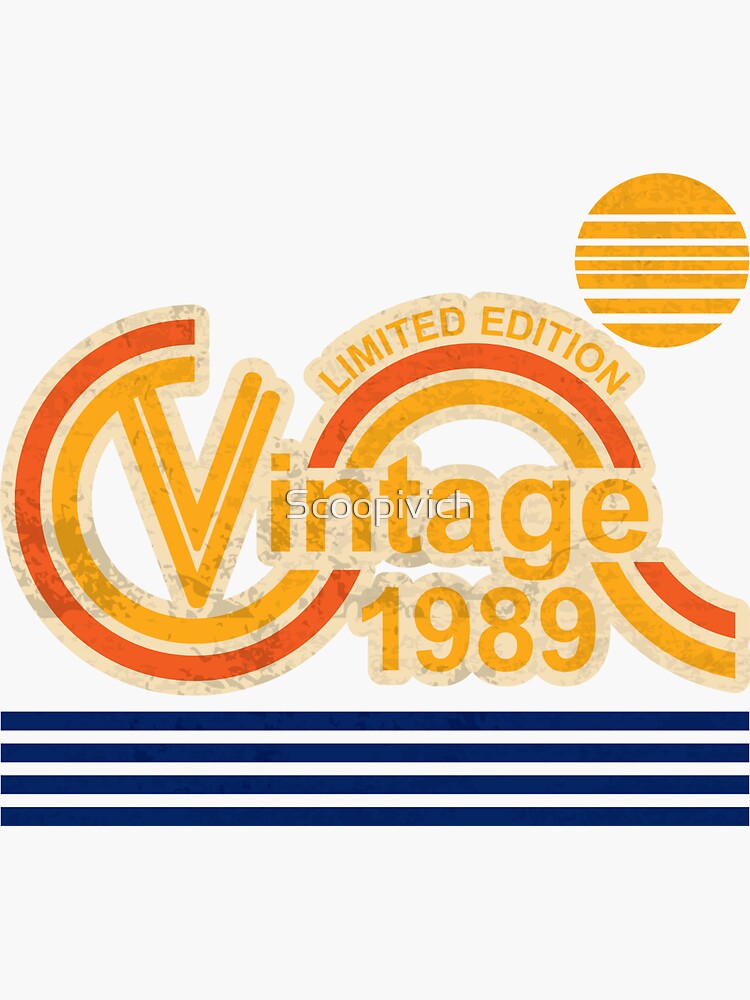 "vintage limited edition 30th Birthday gifts, 1989 funny birthday gift ...