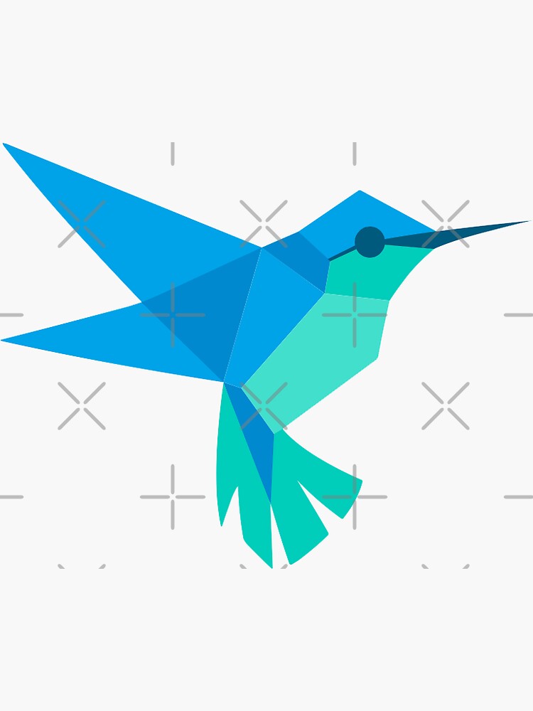 "flutter dart hummingbird" Sticker for Sale by leesander | Redbubble
