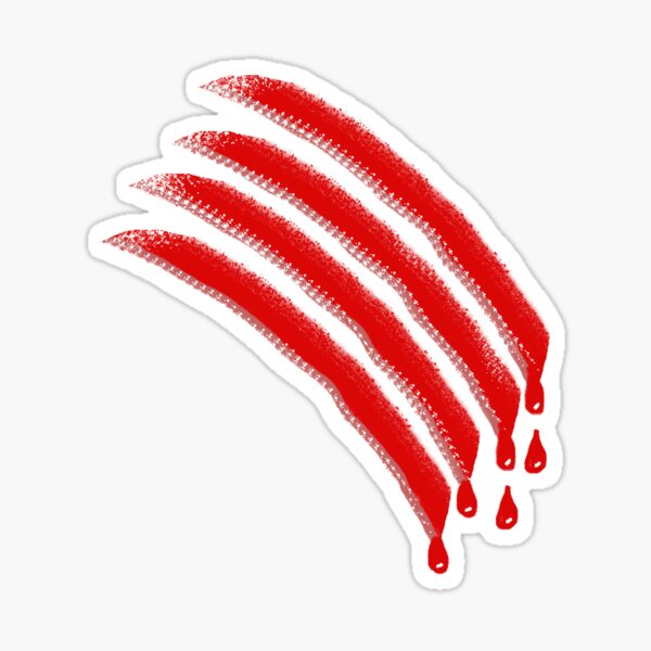"Halloween Blood Scratch" Sticker for Sale by EurekaRoad | Redbubble