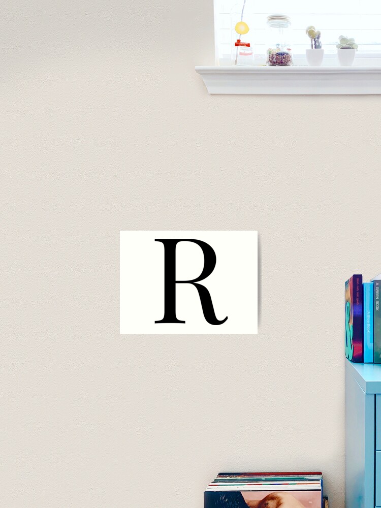 "Letter R" Art Print for Sale by Marwa Sharafeldin | Redbubble