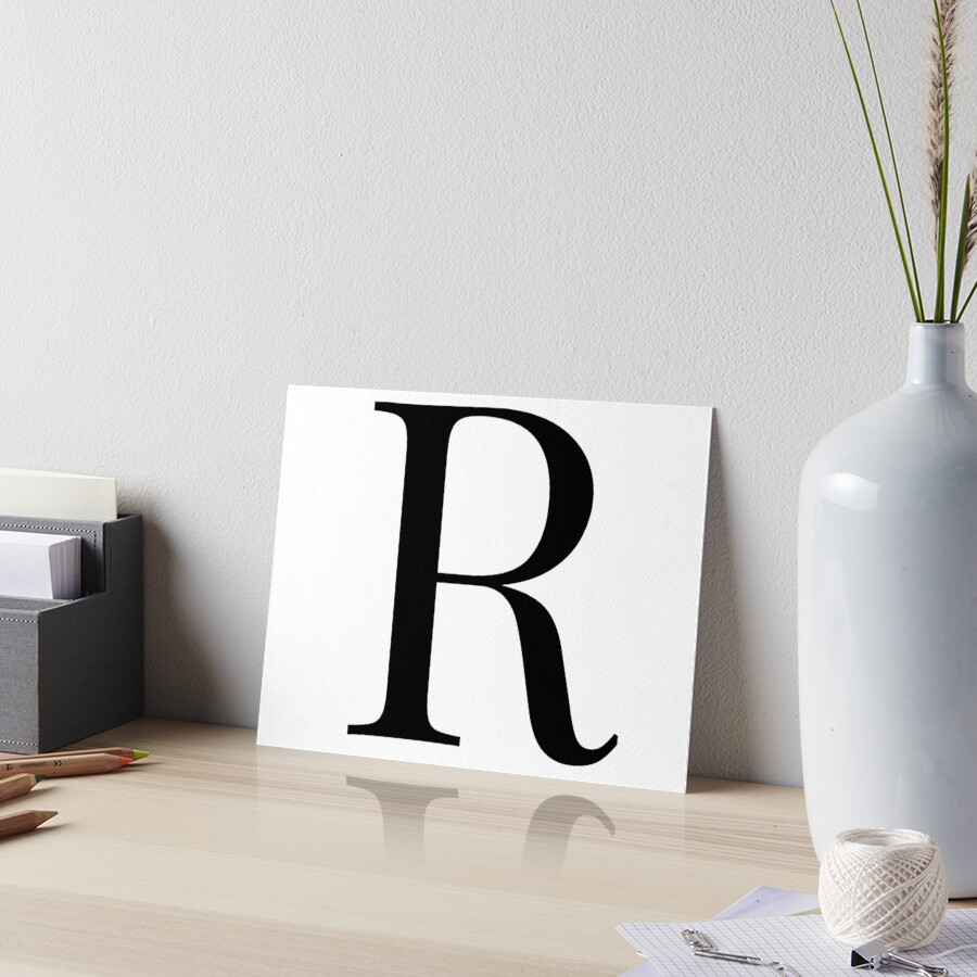 "Letter R" Art Print for Sale by Marwa Sharafeldin | Redbubble