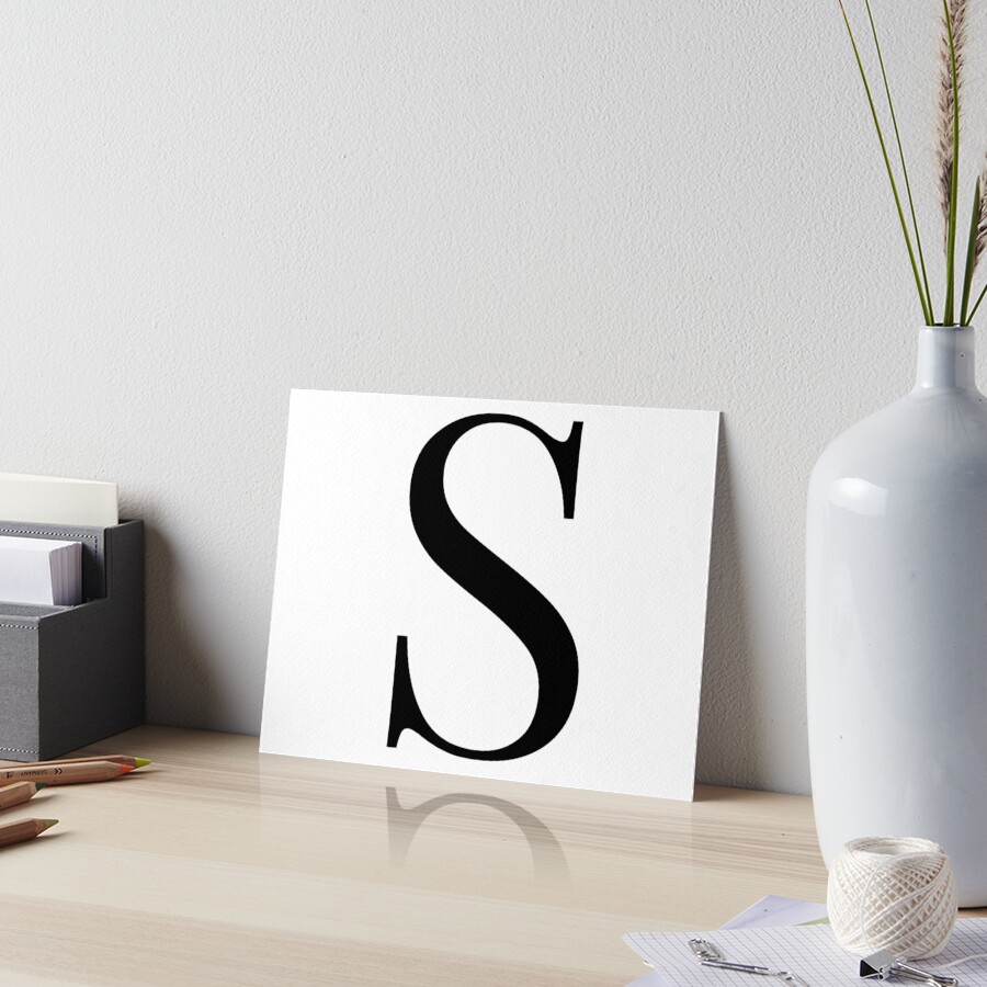 "Letter S" Art Print for Sale by marosharaf | Redbubble