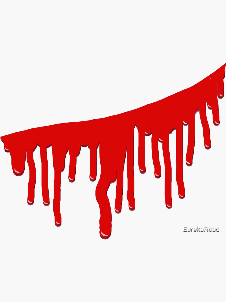 "Halloween Blood Drip" Sticker by EurekaRoad | Redbubble