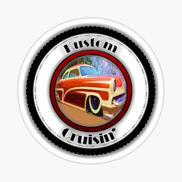 "Kustom Cruisin'3" Sticker by LaurieHooper | Redbubble