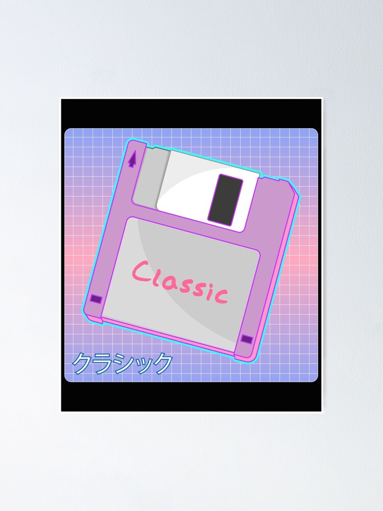 "Retro Classic 80s Floppy Disk" Poster by ugbk-tshirts | Redbubble