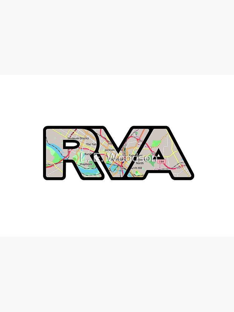 "RVA Map Logo in Color" Photographic Print for Sale by Elizadearg ...