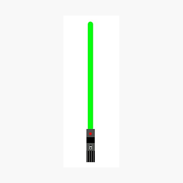 "Cartoon Lightsaber" Photographic Print for Sale by LeoMC | Redbubble