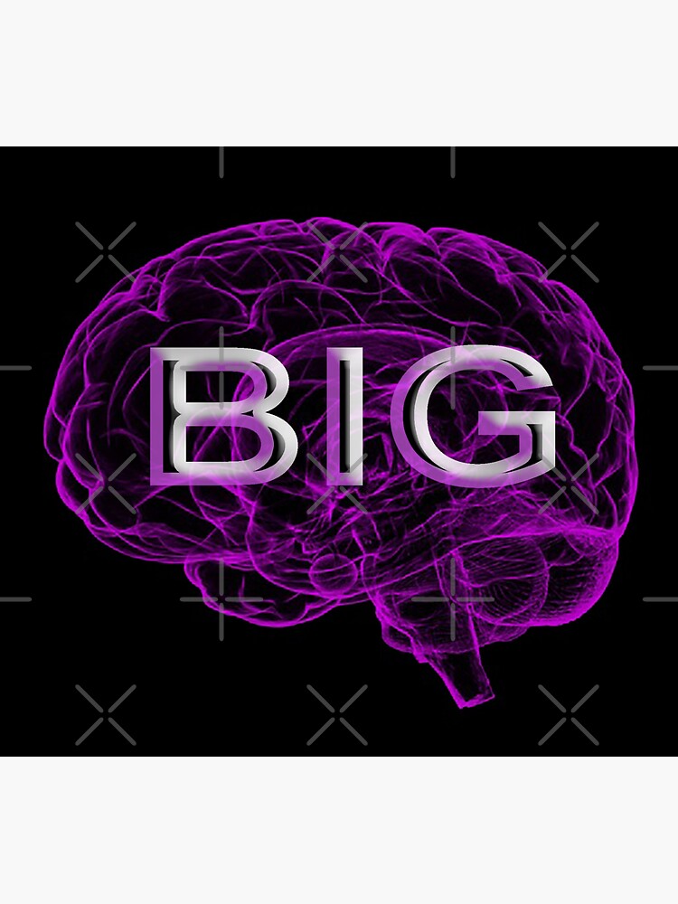 "Big Brain Purple" Sticker for Sale by frigamribe88 | Redbubble