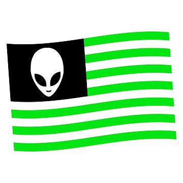 "Alien flag" Sticker by Zimbo-Zimbo | Redbubble