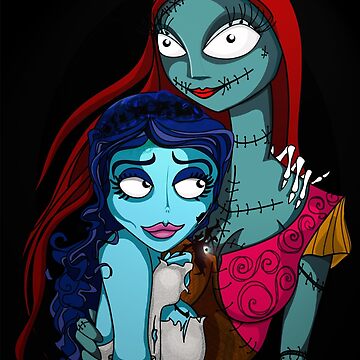 "Sally and Emily" Sticker for Sale by ElishaSadia | Redbubble