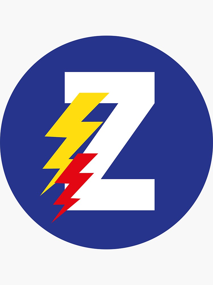 "'Z' Lightning Bolt Design" Sticker by Gillyweed934 | Redbubble