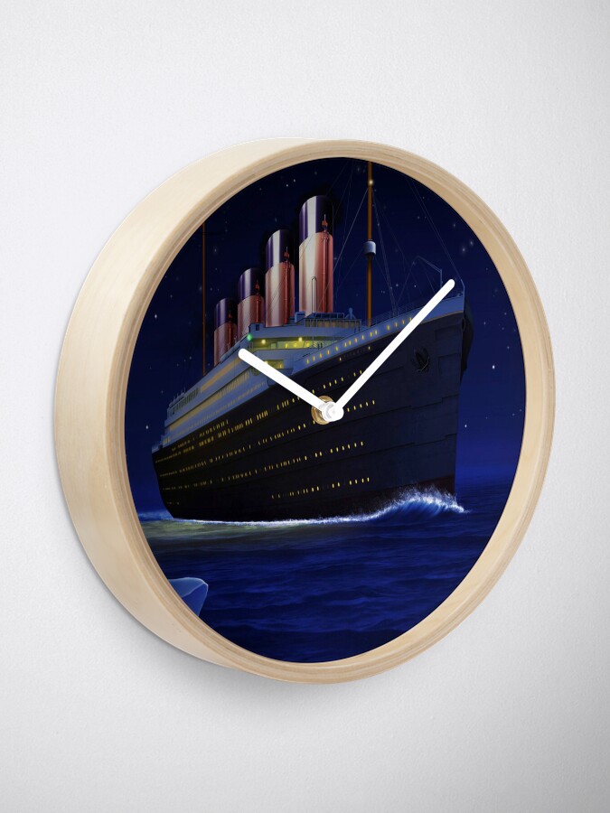 "RMS TITANIC" Clock for Sale by ERIC-ARTS | Redbubble