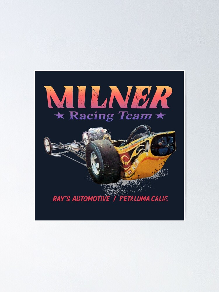 "Milner Racing" Poster by Retrorockit | Redbubble