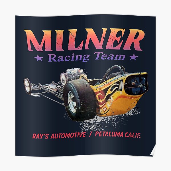 "Milner Racing" Poster by Retrorockit | Redbubble