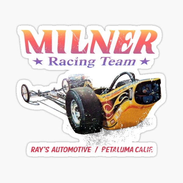 "Milner Racing" Sticker for Sale by Retrorockit | Redbubble