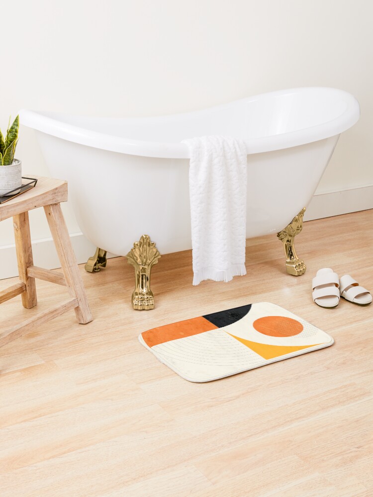 "Mid Century Modern Retro " Bath Mat for Sale by NordicStudio | Redbubble