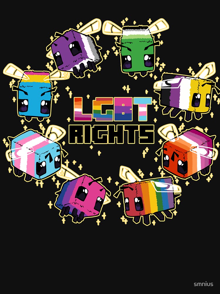 "LGBT Minecraft Bees" T-shirt for Sale by smnius | Redbubble ...