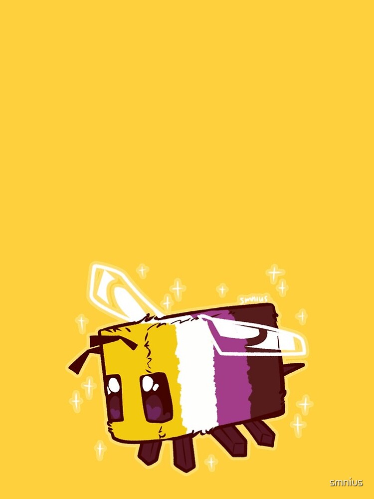 "Non-Binary Pride Minecraft Bee" iPhone Case for Sale by smnius | Redbubble