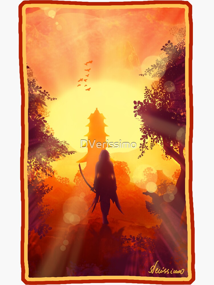 "The Golden Path" Sticker by DVerissimo | Redbubble