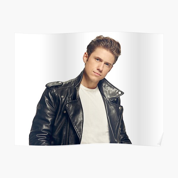 "Aaron Tveit Grease" Poster for Sale by Leyzel | Redbubble