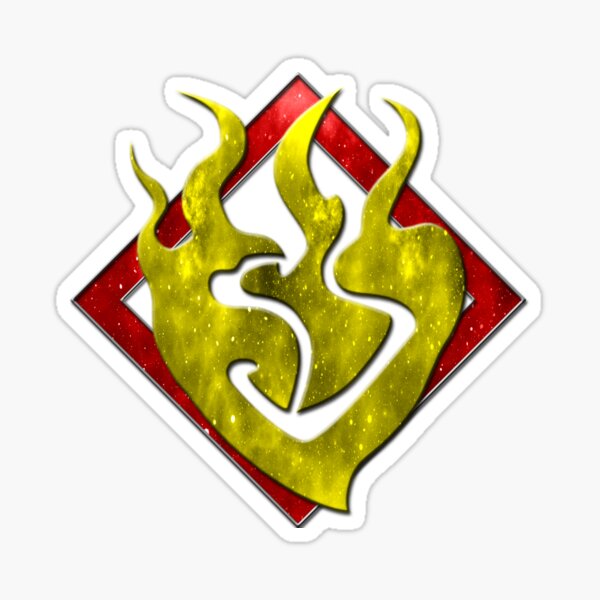 "RWBY - Yang Xiao Long Emblem (Bordered Design)" Sticker for Sale by ...