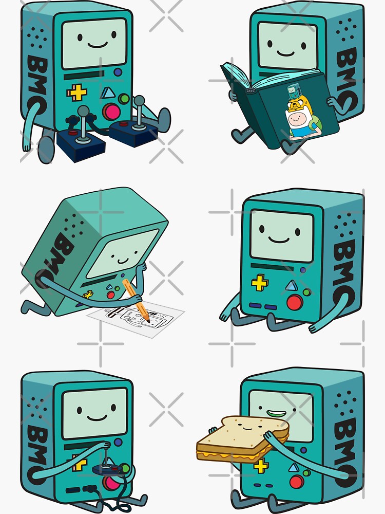 "BMO" Sticker for Sale by plushism | Redbubble