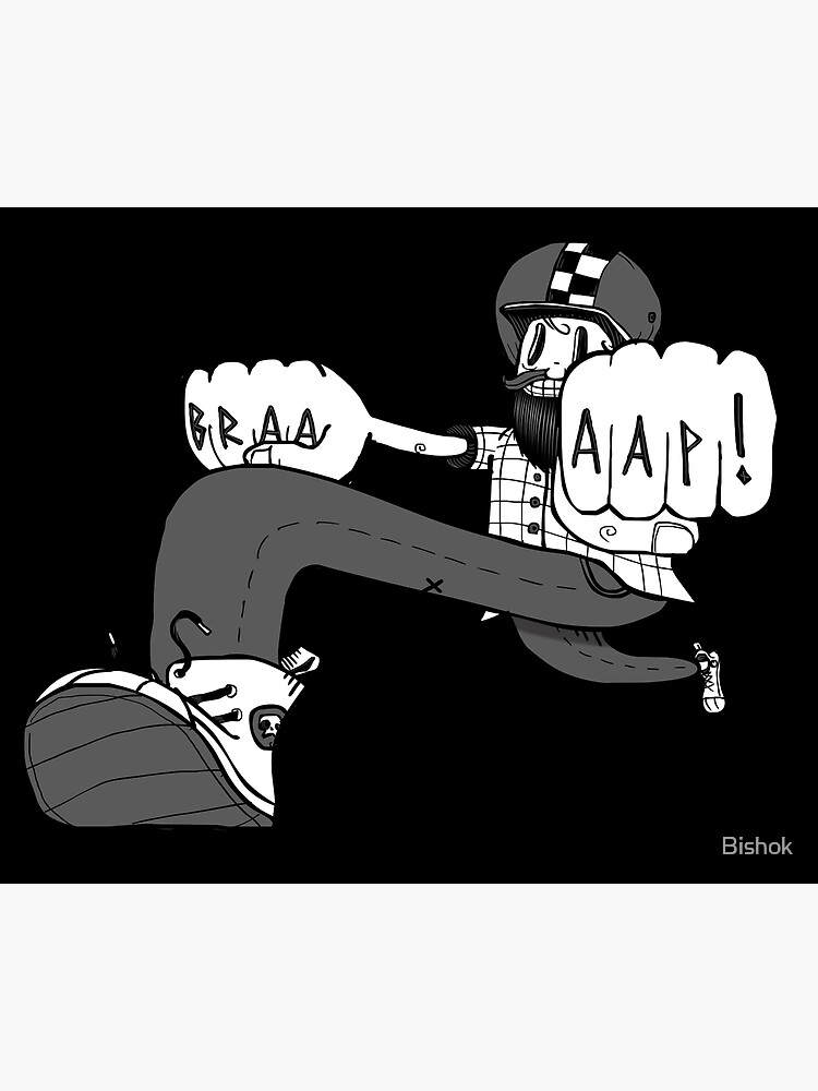 "Braap Braap" Poster by Bishok | Redbubble