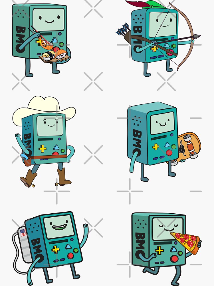 "BMO" Sticker for Sale by plushism | Redbubble