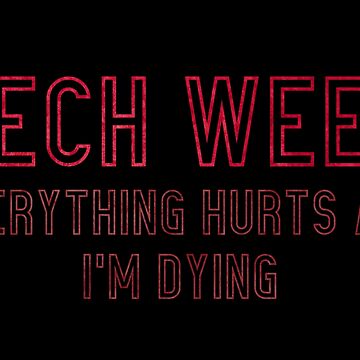 "Tech Week" Sticker for Sale by Theatre Thoughts | Redbubble
