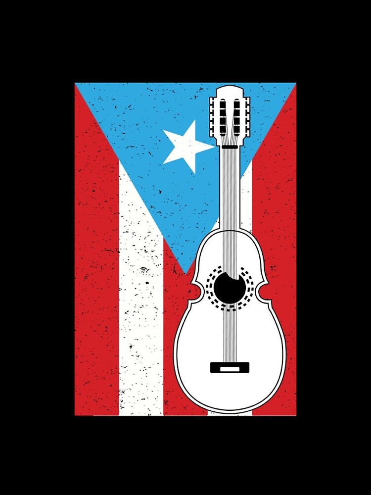 "Cuatro De Puerto Rico Puerto Rican Flag Guitar" iPhone Case for Sale ...