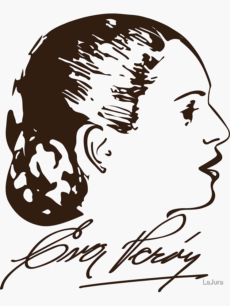 "Eva Perón Signature" Sticker for Sale by LaJura | Redbubble