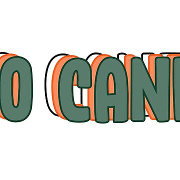 "Go Canes" Sticker for Sale by allylustbader | Redbubble